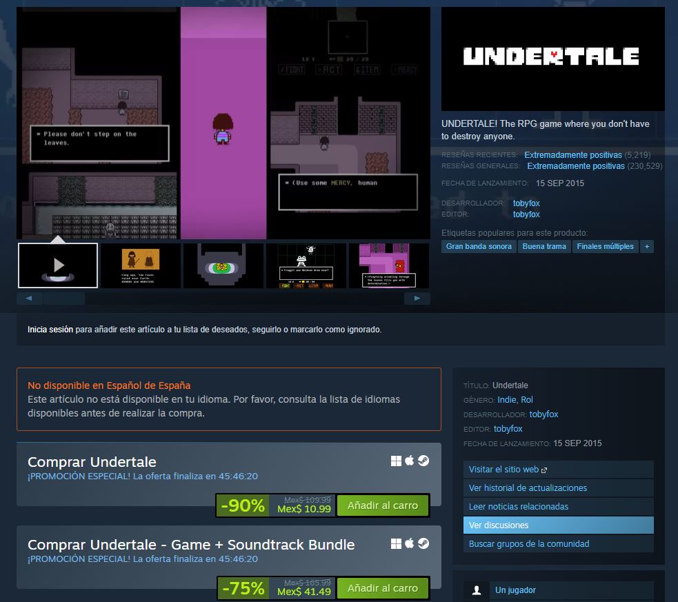 Popular juegazo con 92 en Metacritic está casi regalado en Steam; cuesta $1 USD y tiene 90% de ...